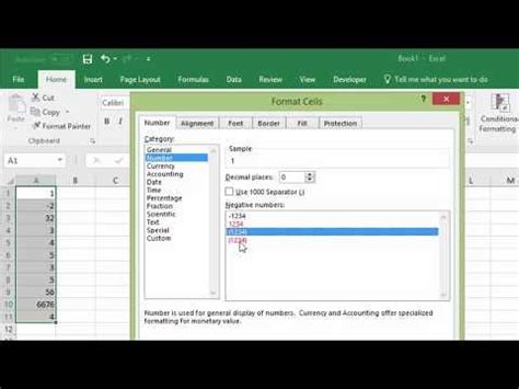 Excel Turial How To Format Positive And Negative Numbers In Excel