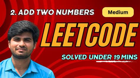 Leetcode 2 Add Two Numbers Problem Explained In Tamil Karthi Stucks At Code Youtube