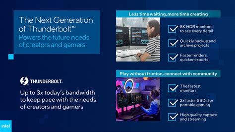 Intel Announces Next Generation 120 Gbps Thunderbolt Interface