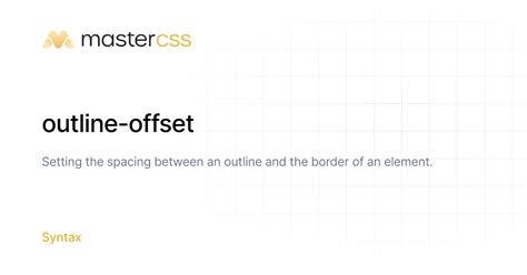 Outline Offset Master Css