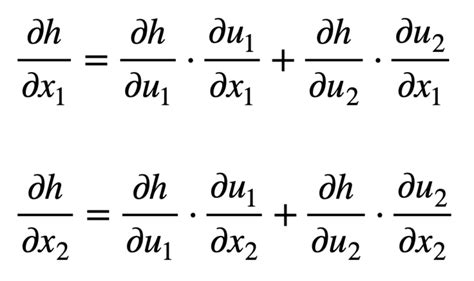 the chain rule of calculus for univariate and multivariate functions