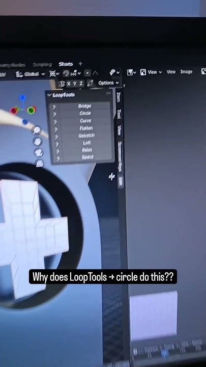 Why Does Looptools Do This Blender Shorts Topology Youtube