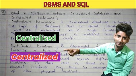 04 Difference Between Centralized And Distributed Databasecentralized Vs Distributed Database