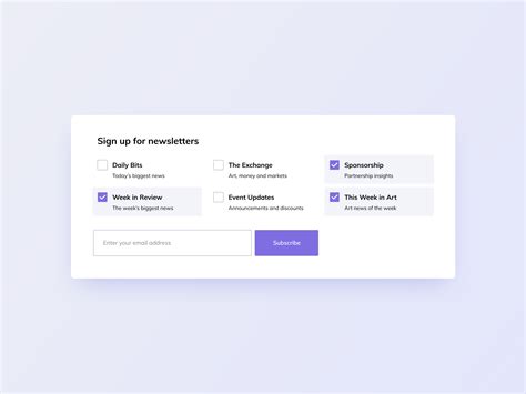 Ui Design Daily Subscribe