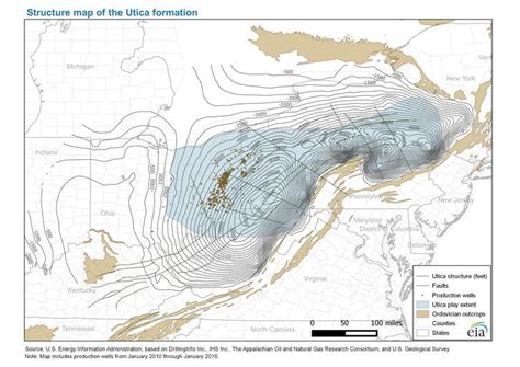 Free Images Structure Map Utica Formation