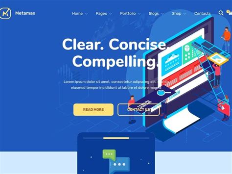 Metamax Премиум Шаблоны Bootstrap BootstrapТема