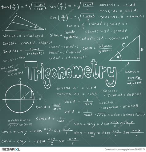 🔥 Free Download Trigonometry Law Theory And Mathematical Formula Equation Doodle By Danag