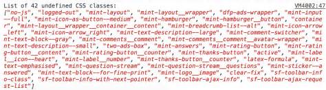 Any Tools To Identify Undefined CSS HTML Classes Stack Overflow
