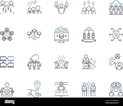 Project Proposal Line Icons Collection Proposal Plan Funding Presentation Research