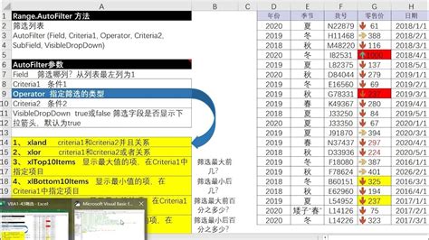 Excelvba入门教程，工作表中经常用筛选，如何在vba中使用筛选？ Youtube