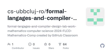 Github Cs Ubbcluj Roformal Langages And Compiler Design Lab Work