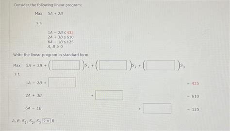 Solved Consider The Following Linear Program Max St