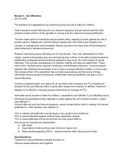 Understanding Sexual Offenders And Offending Behavior Course Hero