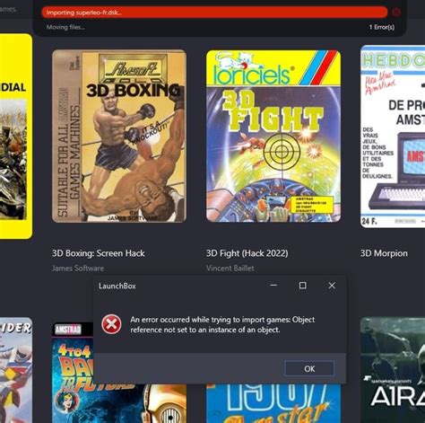 Lb 1316 An Error Occurred While Trying To Import Games Object