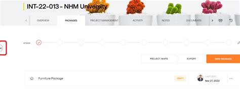 Create New Project Sections Per Project
