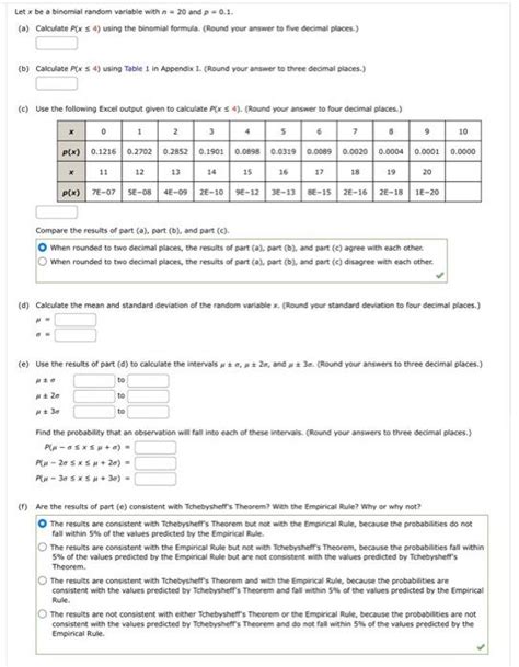 Let X Be A Binomial Random Variable With N20 And
