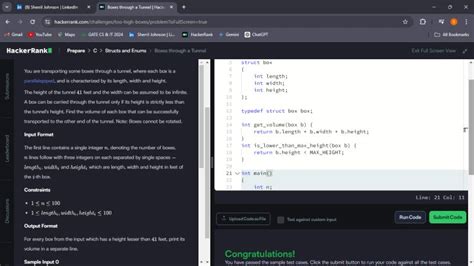 Sherril Johnson On Linkedin Cprogramming Codingchallenge Logic Problemsolving