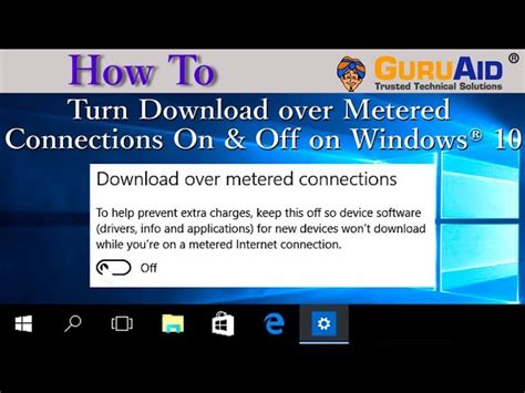 Metered Connection Windows 10