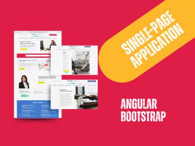 Dynamic SPA Angular Bootstrap Responsive Webflow Design Upwork