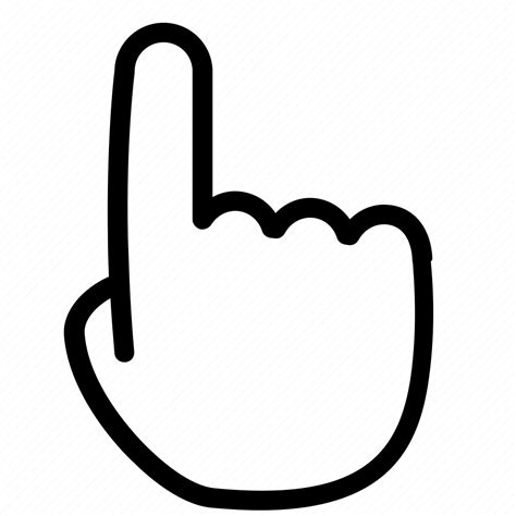 cursor finger hand mouse one point pointer icon download on iconfinder