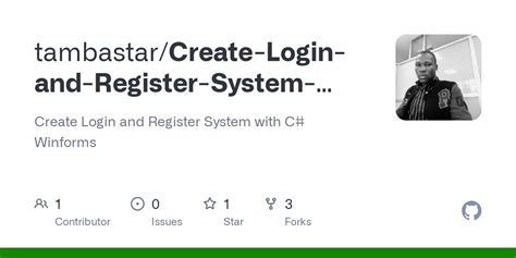 Github Tambastarcreate Login And Register System With C Winforms