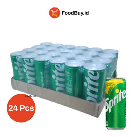 Jual Sprite Lemon Lime Can 250 Ml 1 Dus 24 Pcs Shopee Indonesia