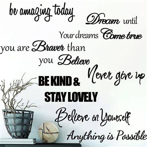 Inspirational Wall Decals Quotes Motivational Wall Stickers Vinyl Posi