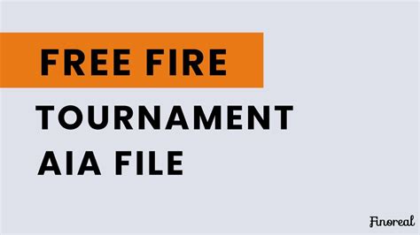 Free Fire Tournament App Aia File For Kodular And Niotron Finoreal Smart Finance Calculators