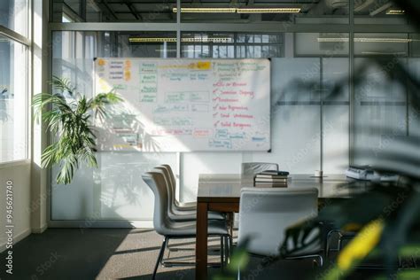 Marketing Strategy Written On A Whiteboard In A Boardroom At The Office Marketing Strategy
