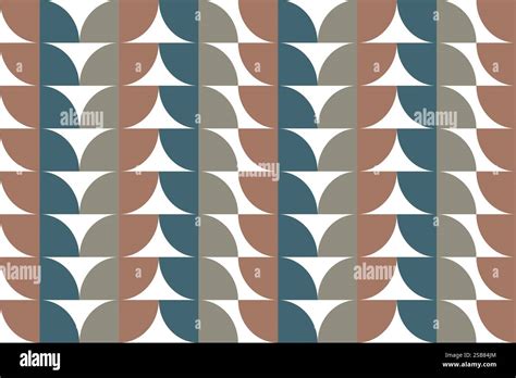 Contemporary Geometric Pattern Design Featuring Soft Curves In Muted