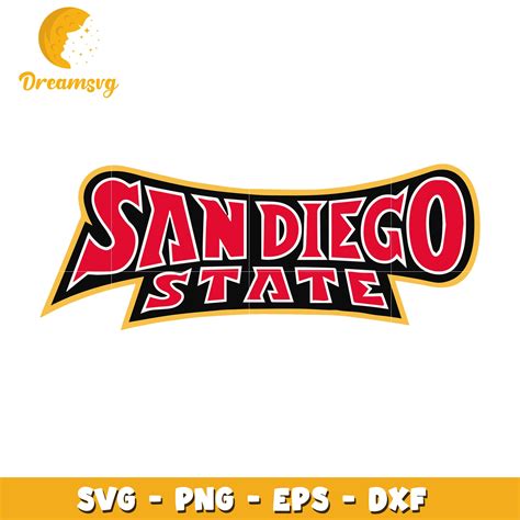 San Diego State University Logo Svg File For Craft Projects Dreamsvg