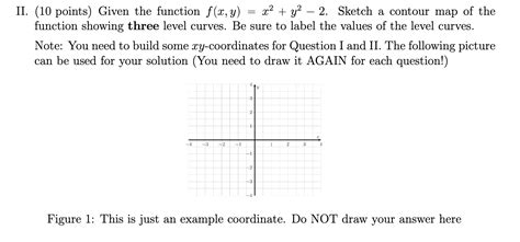 Solved II 10 Points Given The Function F X Y X2 Y2 2 Chegg Com