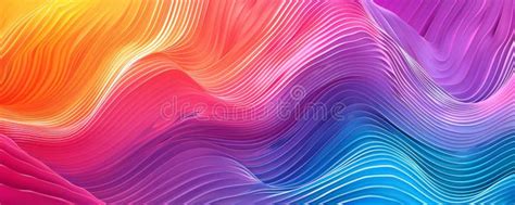 A Radiant Rainbow Gradient Wave Background With Smooth Flowing Lines And A Seamless Transition