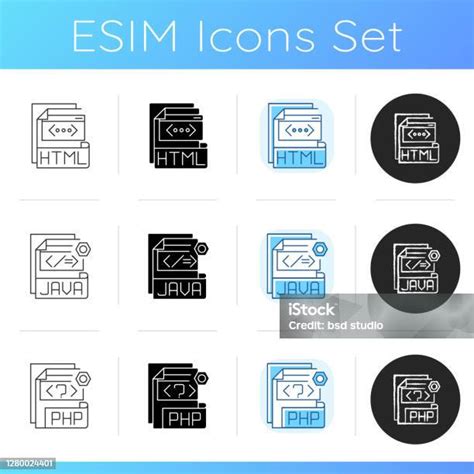 設定檔類型圖示向量圖形及更多php 程式語言圖片 Php 程式語言 下載 互聯網 Istock