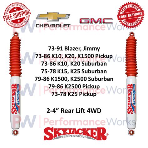 Nitro Force Titan Skyjacker N8053 Softride Nitro Shock Absorbers Off