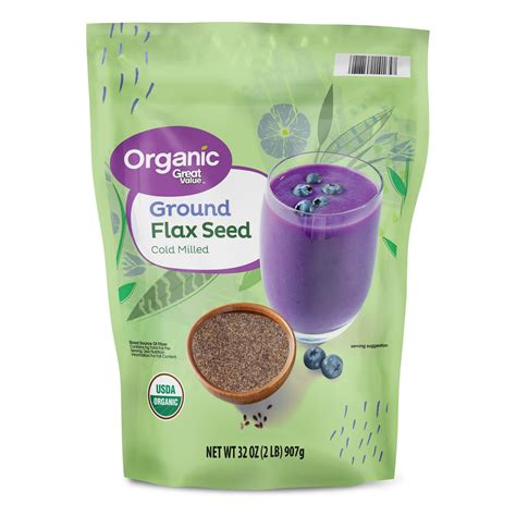 Great Value Organic Ground Flax Seed 32 Oz Itfresh