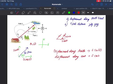 Solved A Trapper Walks A 5 0 Km Straight Line Distance From His Cabin To The Lake As Shown In