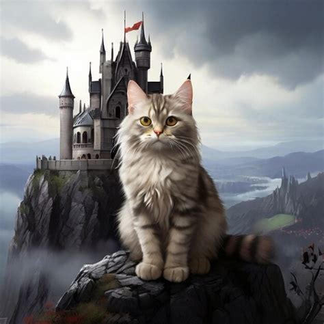 Imagen De Una Gatita Vector Premium