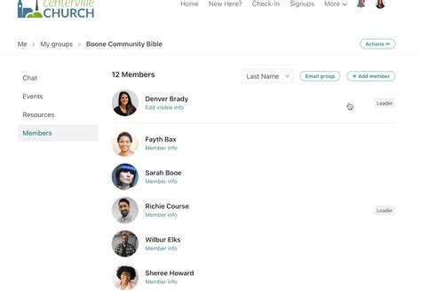 Add Or Remove A Member Church Center