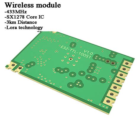 3km Lora Módulo De Porta Serial Dados Sem Fio 433mhz Sx1278 Rf Uart Transmissorreceptor Iot Uso