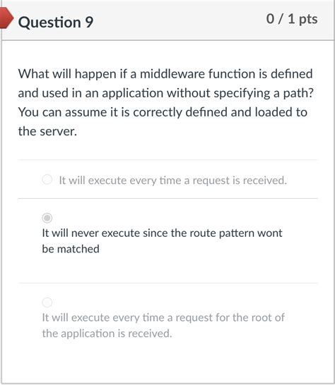 Solved Pts Question What Will Happen If A Middleware Chegg