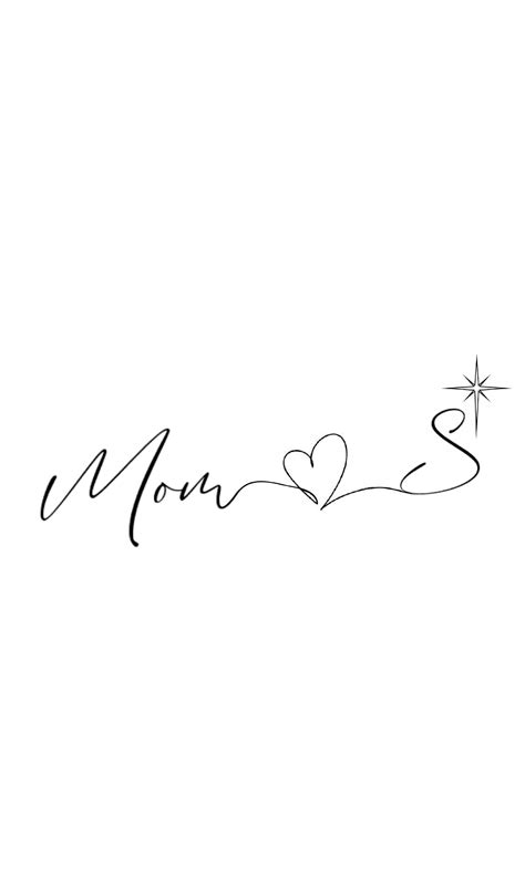 Mom Cursive Tattoo