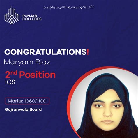 Maryam Riaz Punjab Colleges