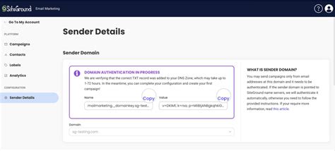 How To Authenticate Your Domain In Siteground Email Marketing