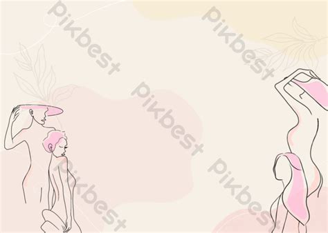 Abstract Combination Woman Line Background PSD Free Download Pikbest