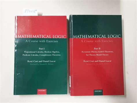 Mathematical Logic A Course With Exercises Part I Ii 2 Bände Part