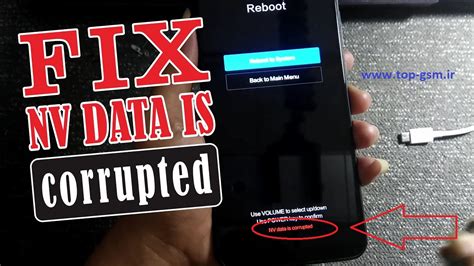 فایل حل مشکل NV Data Is Corrupted شیائومی Redmi تاپ جی اس ام