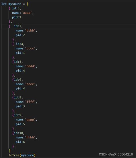 解析javascript数组转树形结构的实现过程 Csdn博客