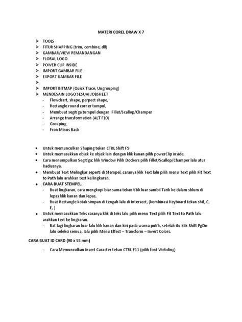 Materi Corel Draw X 7 Pdf
