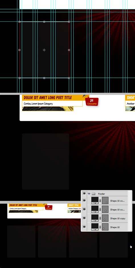 Create A Comic Book Themed Web Design Photoshop To Html Css Part 1 Envato Tuts